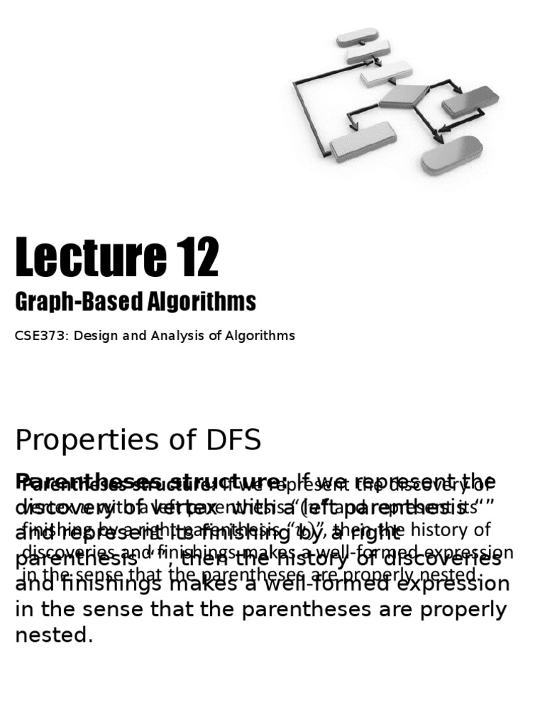 Graph-Based Algorithms: CSE373: Design and Analysis of Algorithms | PDF | Algorithms And Data ...