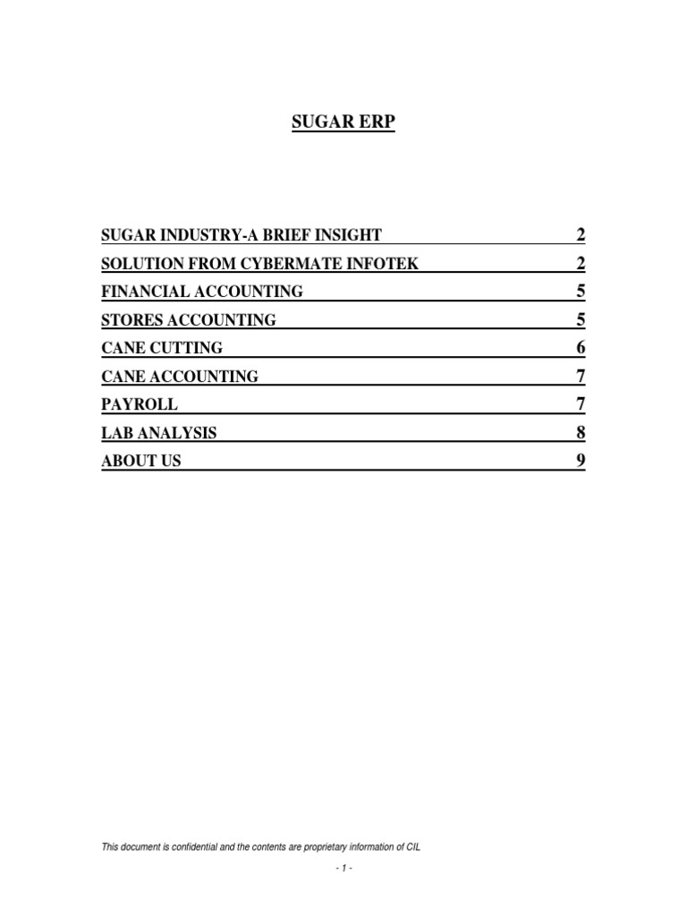 Sugar Industry | PDF