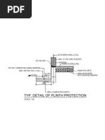 Plinth Protection Detail Drawing | PDF | Technology & Engineering