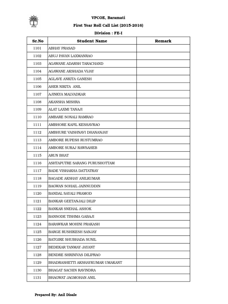 Roll Call List xls Sikhism Religion Spirituality