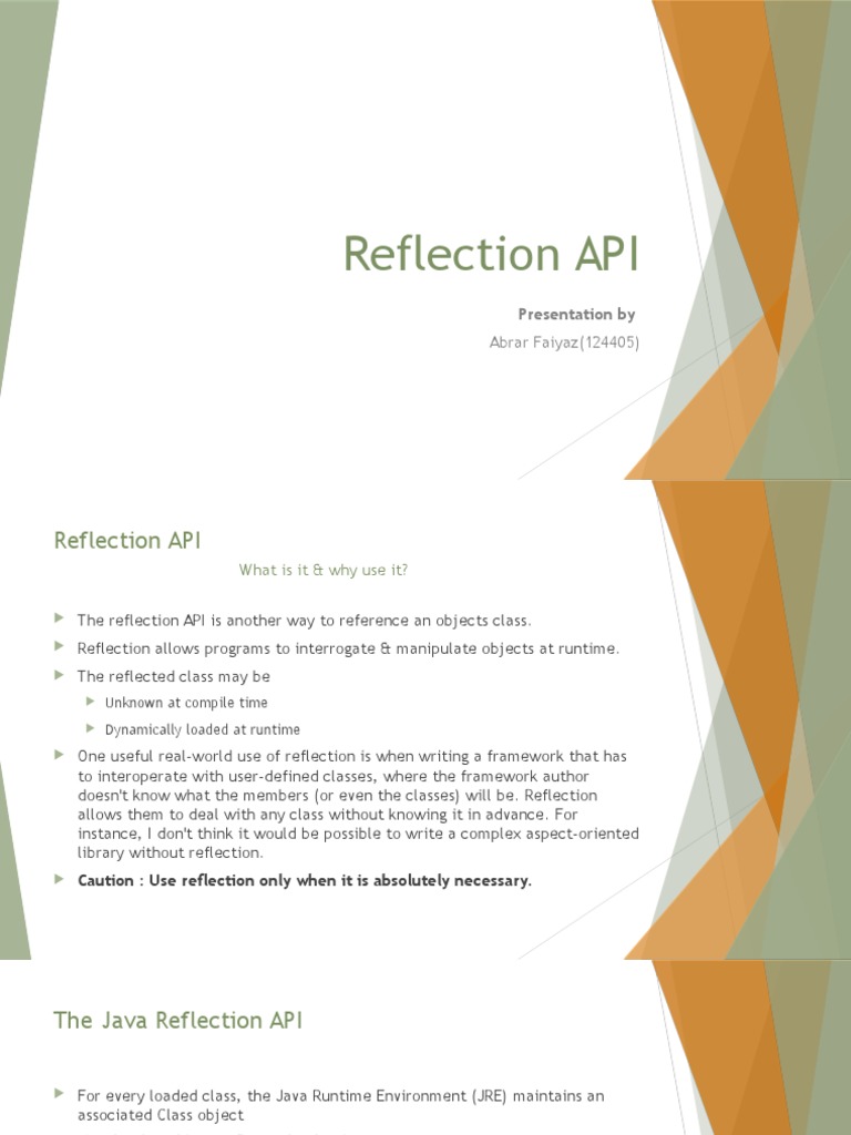 Reflection Api Pdf Class Computer Programming Method Computer Programming