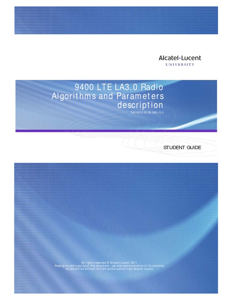 Alcatel Lucent.pdf | Mimo | Scheduling (Computing) | Free 30-day Trial | Scribd