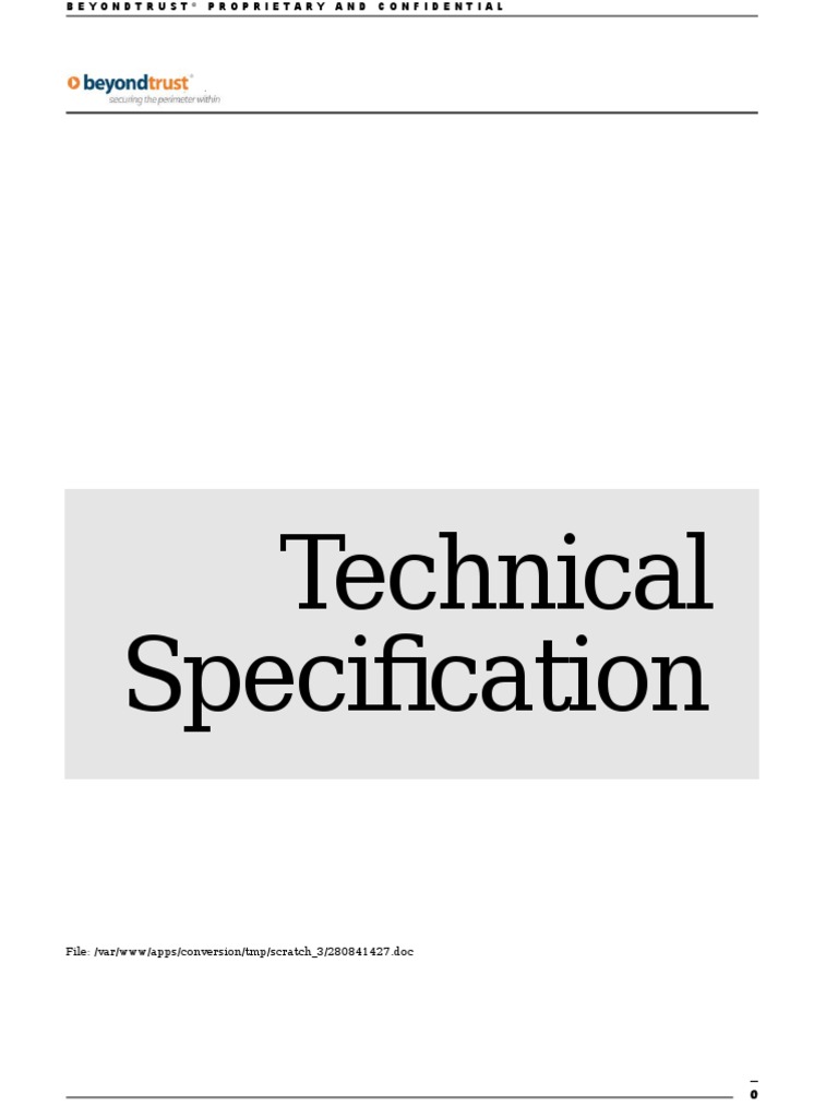 Technical Spec Template | PDF | Specification (Technical Standard) | Software Engineering