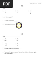 Grade 4 Math Worksheets Ontario | PDF | Multiplication | Geometry
