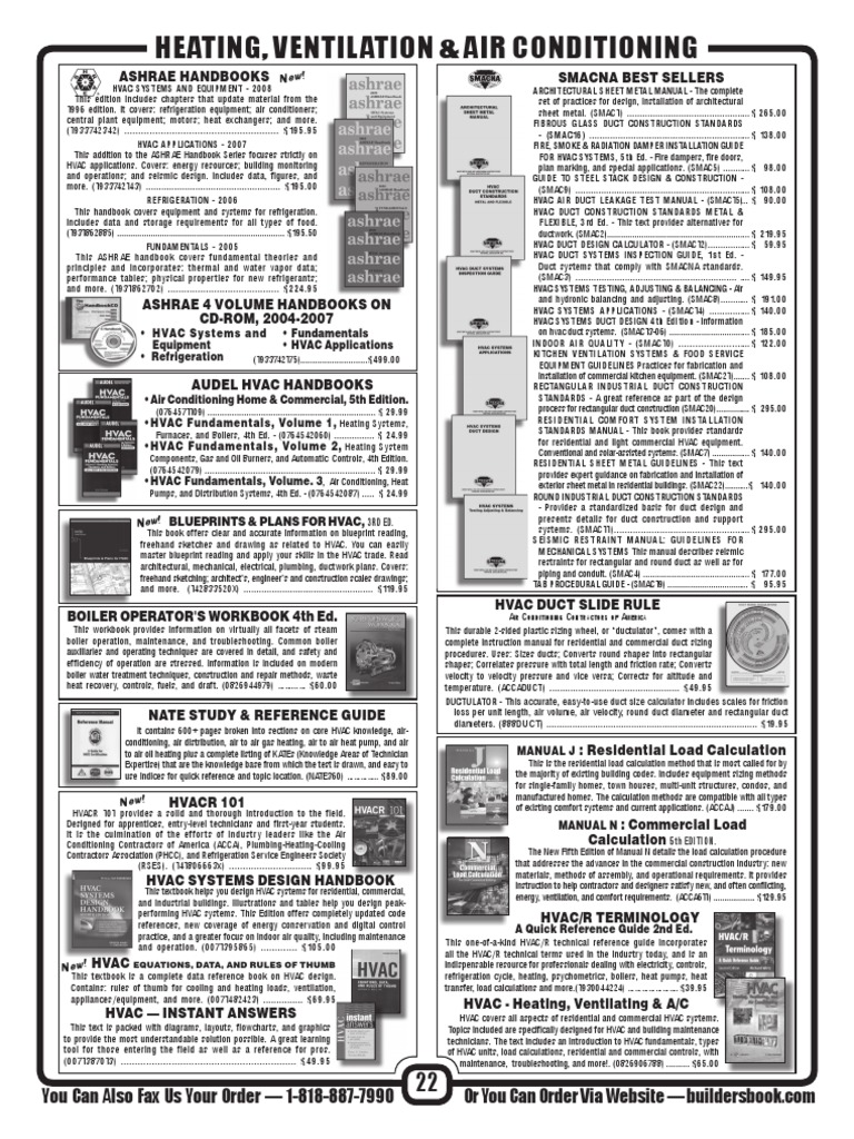 HVAC Handbooks & Manuals | PDF | Hvac | Duct (Flow)