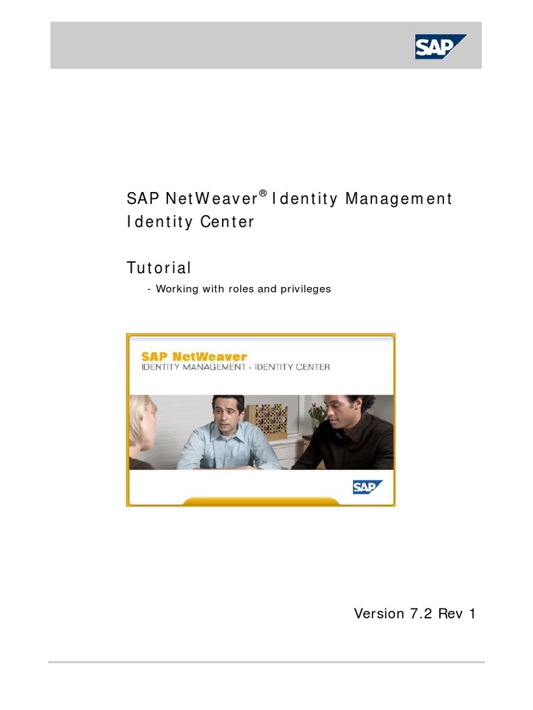 IDM 7.2 Identity Center Tutorial - Working With Roles and Privileges ...