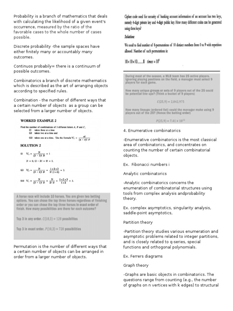 Measured by The Ratio of The Favorable Cases To The Whole Number of Cases Possible | PDF ...