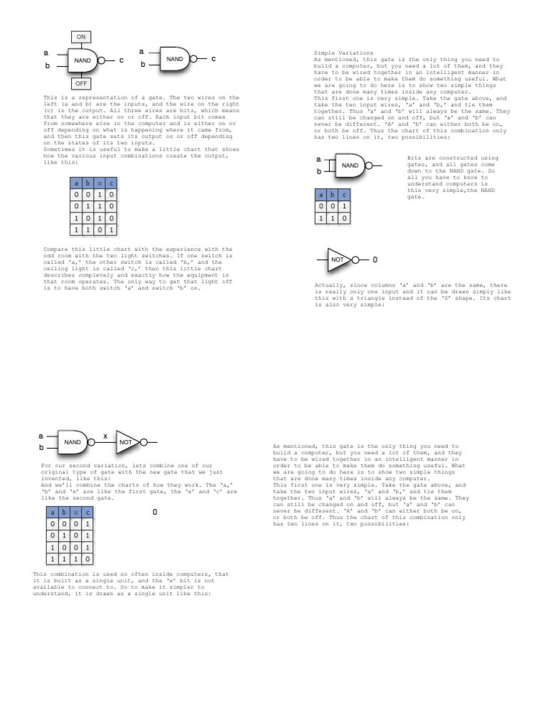 Logic Gate Basic 02 | PDF | Bit | Logic Gate