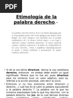 Etimologia Del Derecho | PDF | Moralidad | Justicia