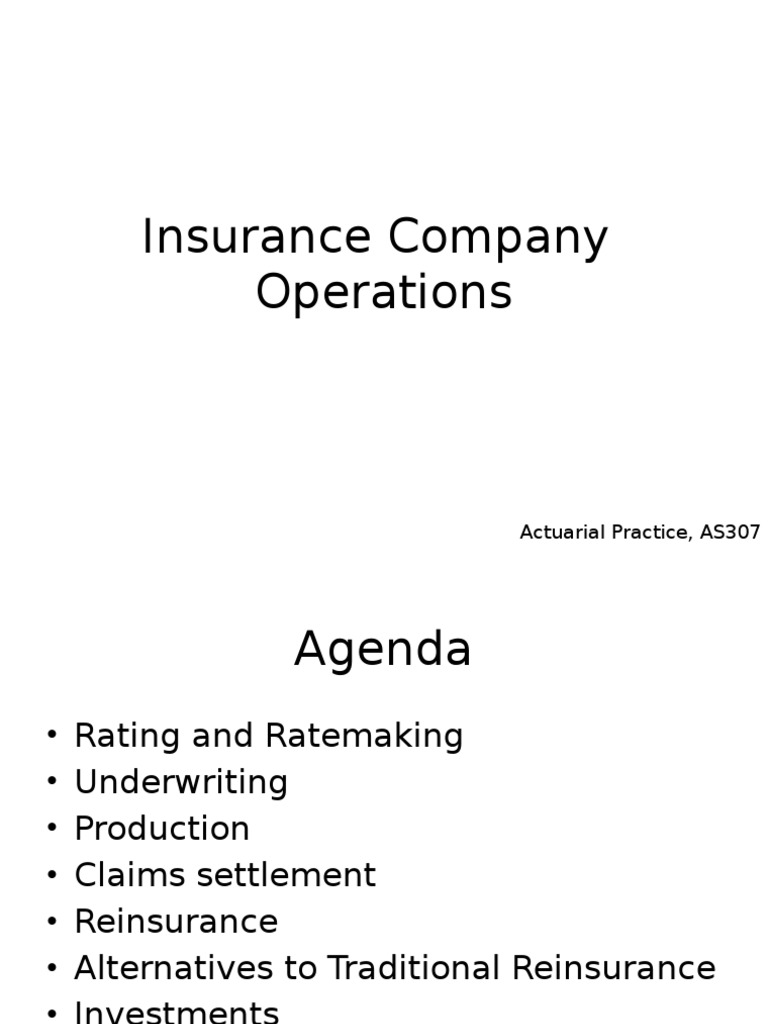 Chapter 3 StudentVersion | PDF | Reinsurance | Underwriting