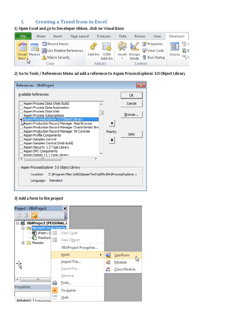 Step by Step Guide To Use PE On VBA Applications | PDF | Visual Basic For Applications ...