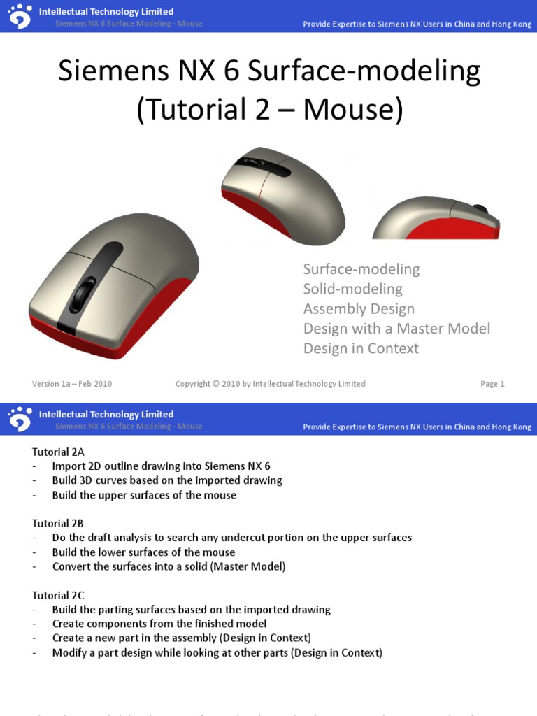 Free Siemens Nx Unigraphics Tutorial Surface Modeling Pdf Auto