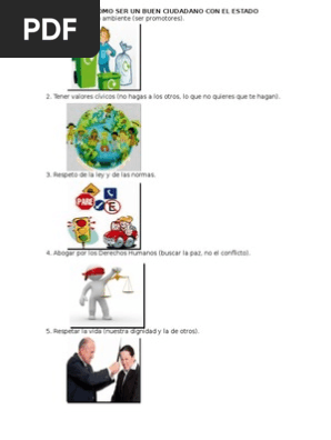 Hoja De Trabajo Para Ser Un Buen Ciudadano Constancia De