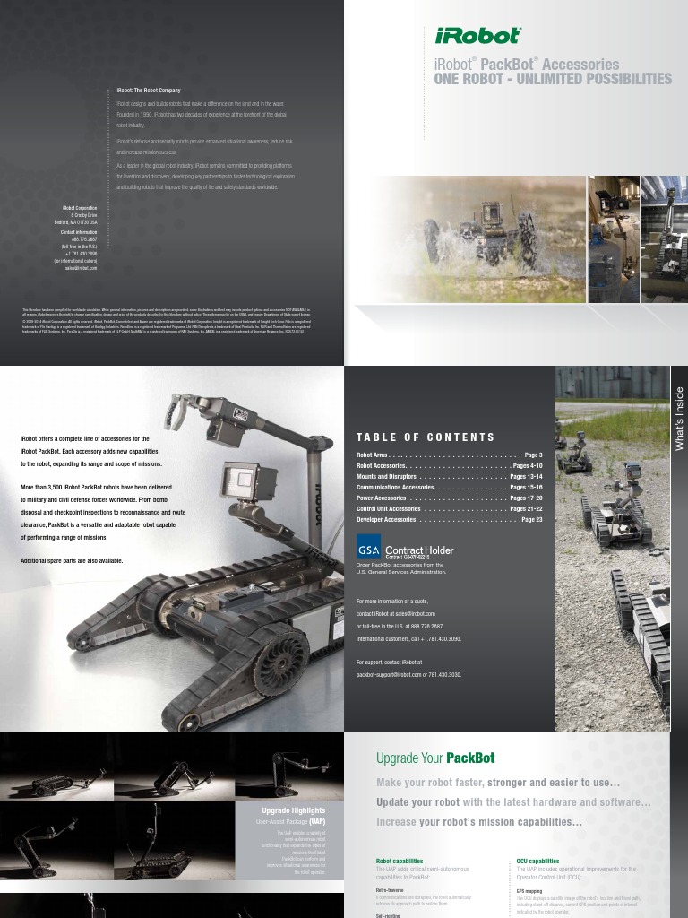 IRobot 510 PackBot Accessories | PDF