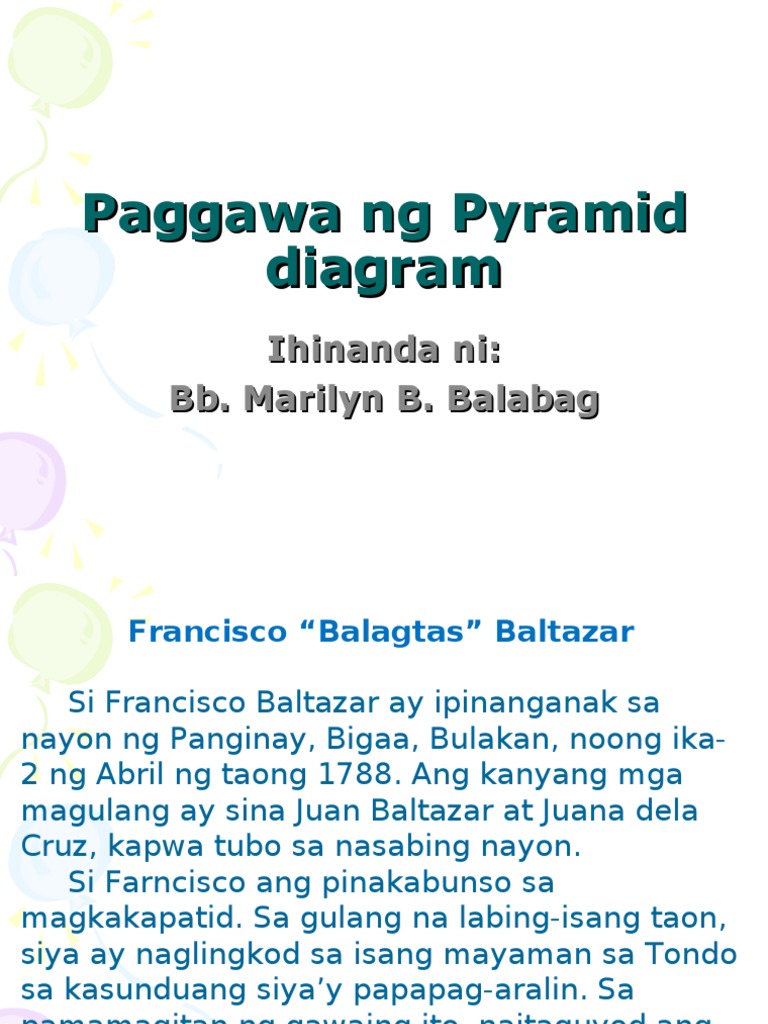 Paggawa NG Pyramid Diagram | PDF