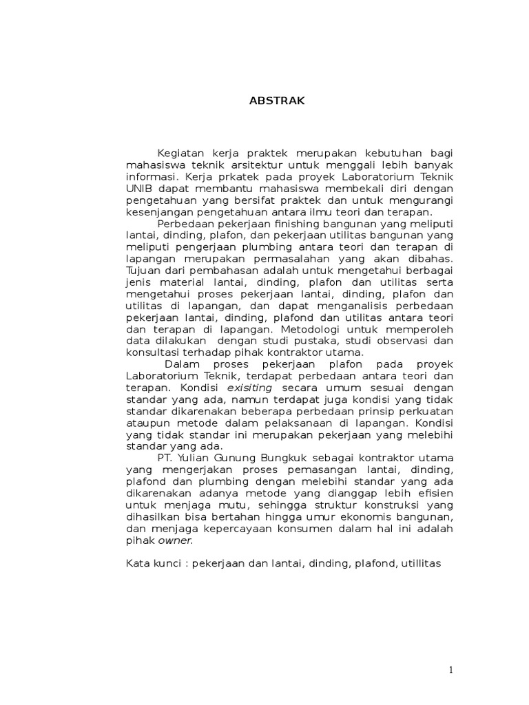 Contoh Abstrak | PDF