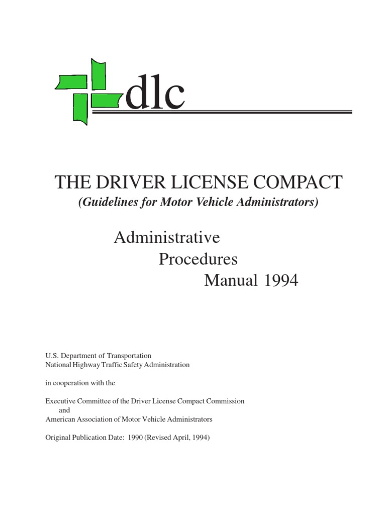 The Driver License Compact | PDF | Driver's License | Driving Under The ...