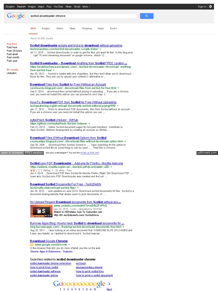 Scribd Downloader Chrome: Scribd Downloader Scripts and Tricks To ...