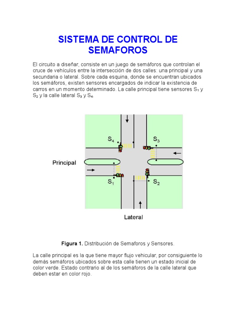 Sistema de Control de Semaforos | Semáforo | Ingeniería Eléctrica