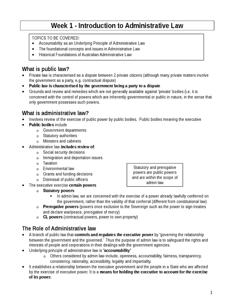 Admin Exams Notes Law | PDF | Mandamus | Judiciaries