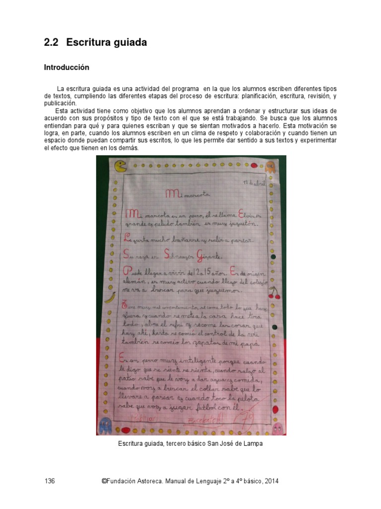 20 Escritura Guiada | Lectura (proceso) | Maestros