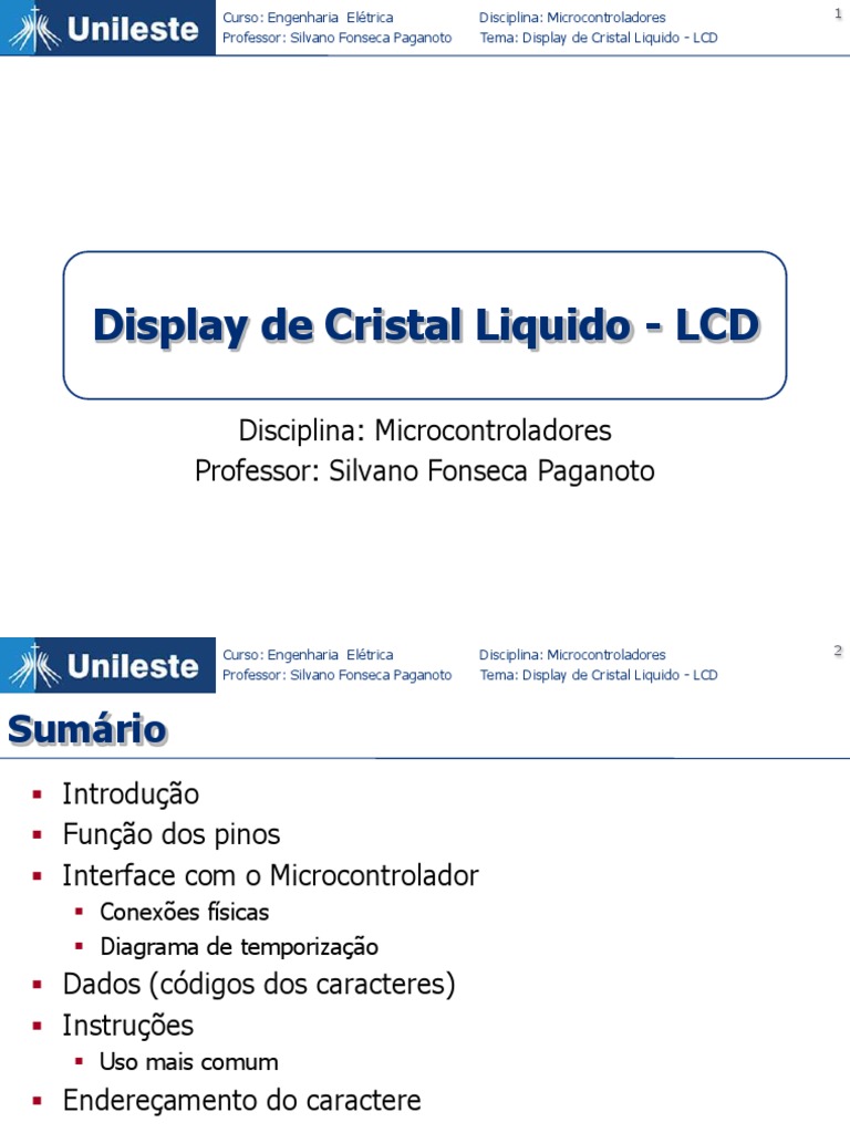 LCD PDF | PDF | Visor de cristal líquido | Tecnologia digital