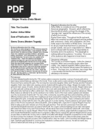 The Crucible: Scenes and Characters Breakdown | PDF | Salem ...