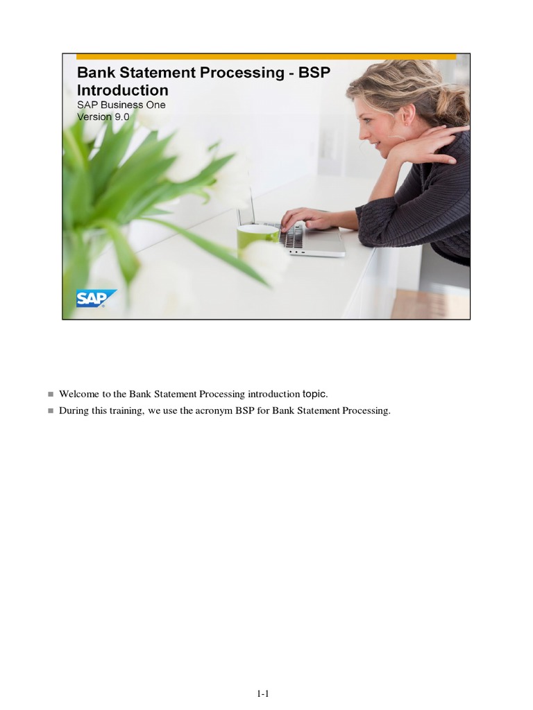 Bank Statement Processing - SAP B1 9.0 | Download Free PDF | Debits And ...