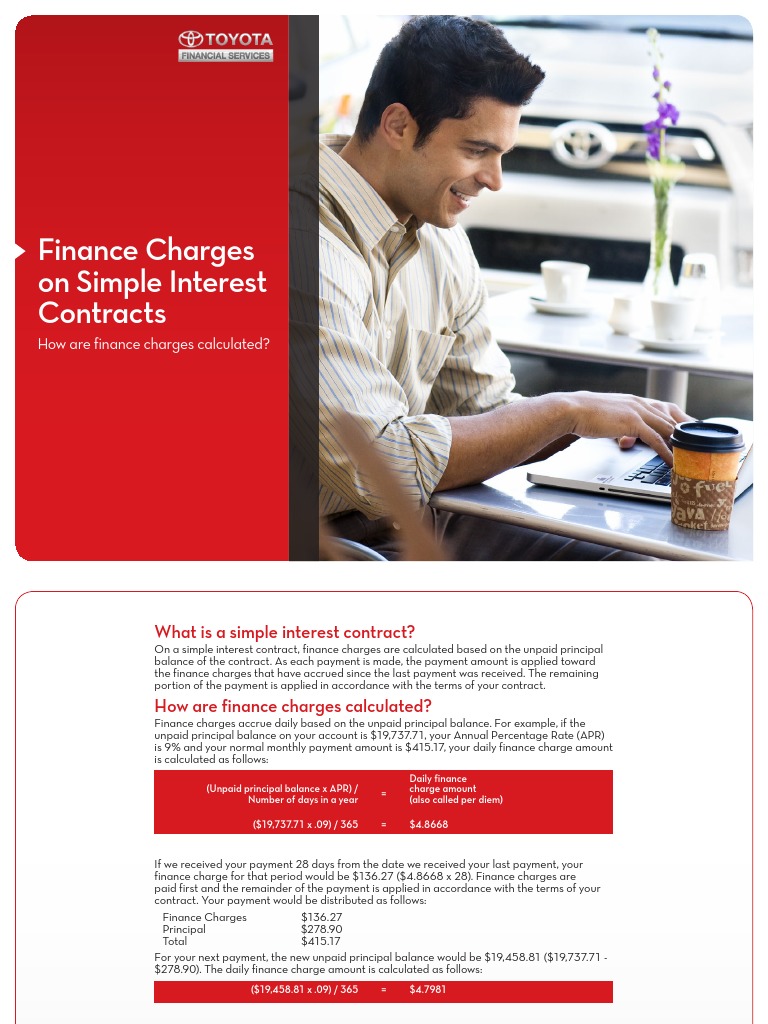 Toyota Financial Calculate Interest | PDF | Annual Percentage Rate | Loans