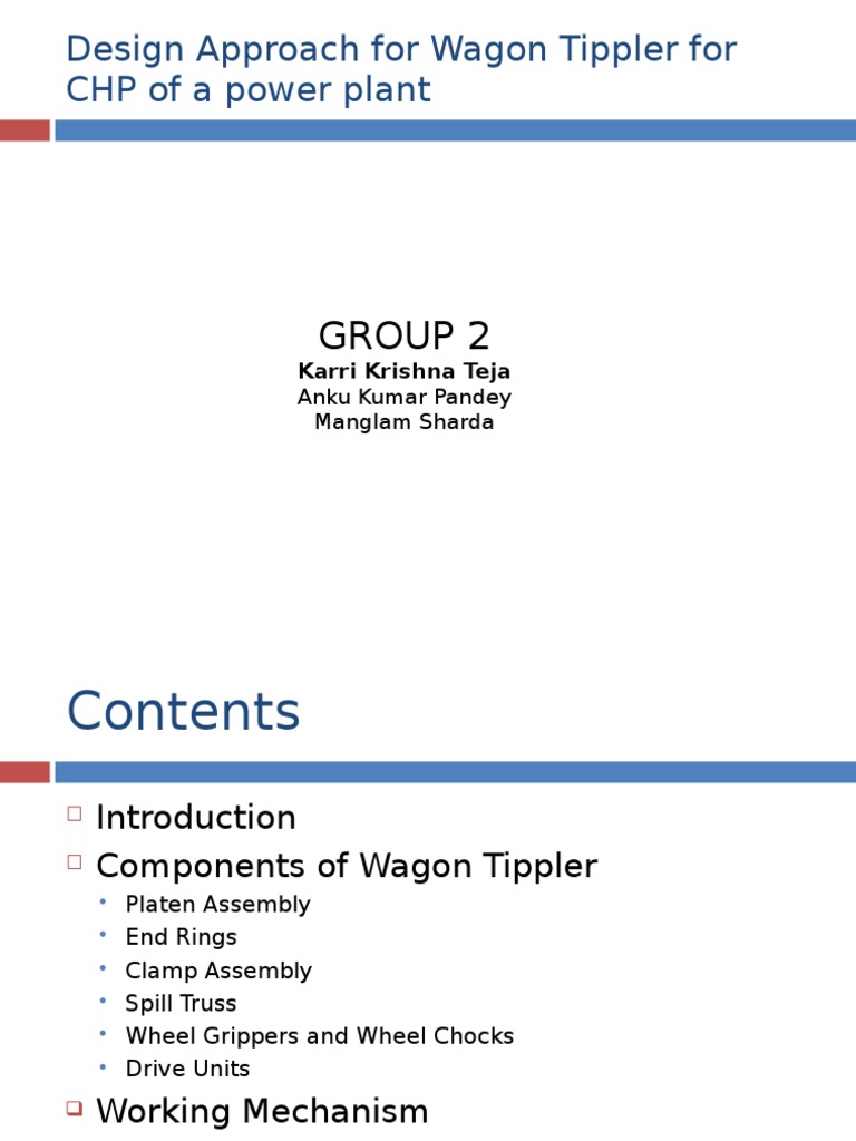 Wagon Tippler Design | PDF | Cable | Train