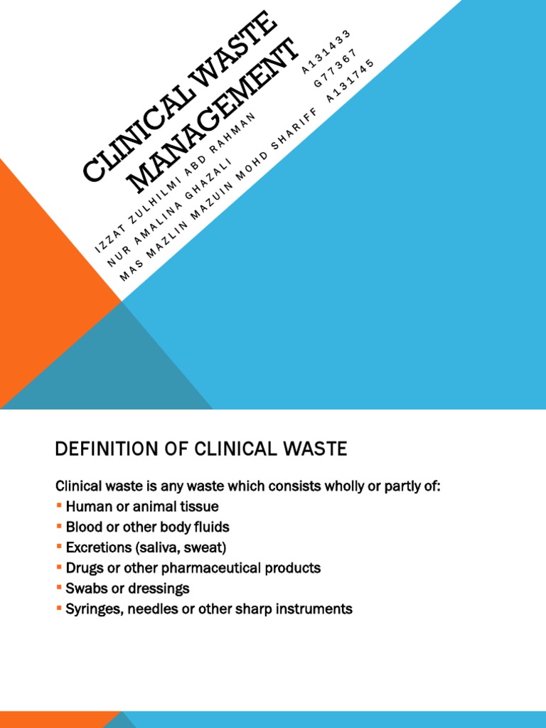 Clinical Waste Management | Incineration | Waste