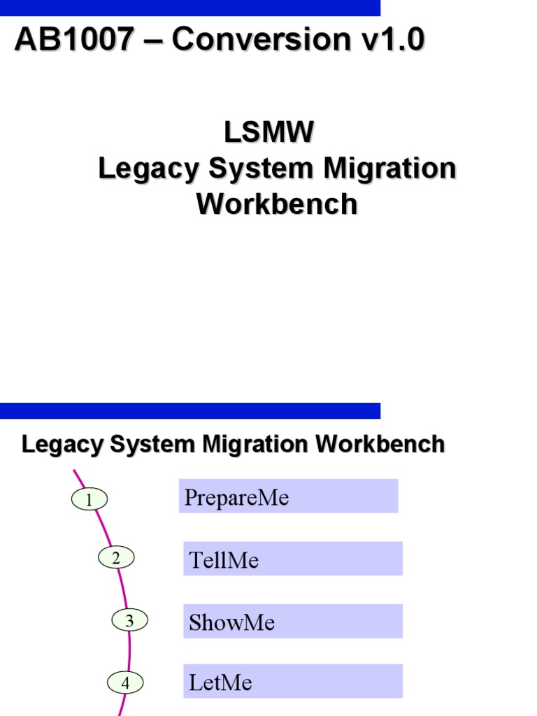 Step by Step LSMW Tutorial | PDF | Icon (Computing) | Computer Data