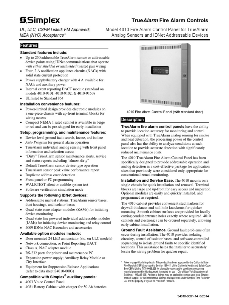 panel simplex 4010+Series.pdf | Power Supply | Battery Charger