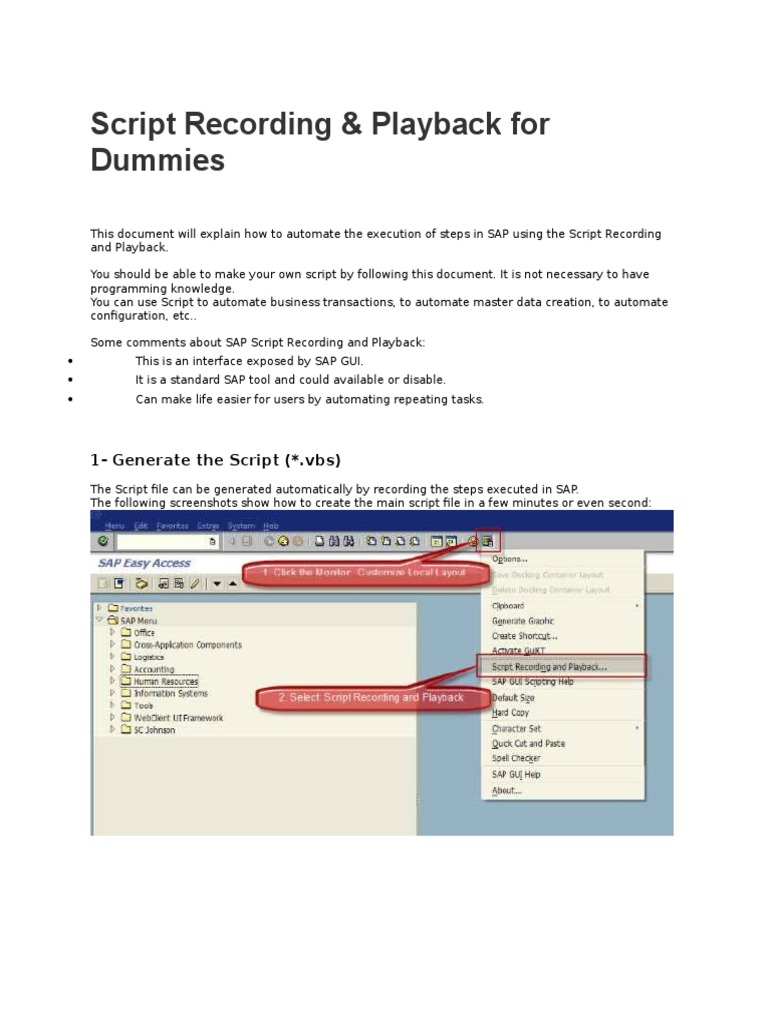 Script Recording | Download Free PDF | Scripting Language | Parameter (Computer Programming)