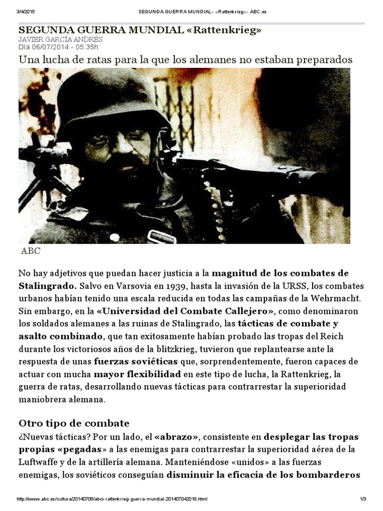 ABC - Rattenkrieg PDF | PDF | Wehrmacht | Segunda Guerra Mundial