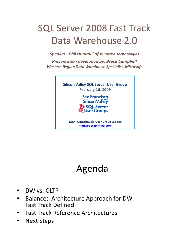Sqlserver 2008 Fast Track Data Warehouse Pdf Central Processing Unit Microsoft Sql Server