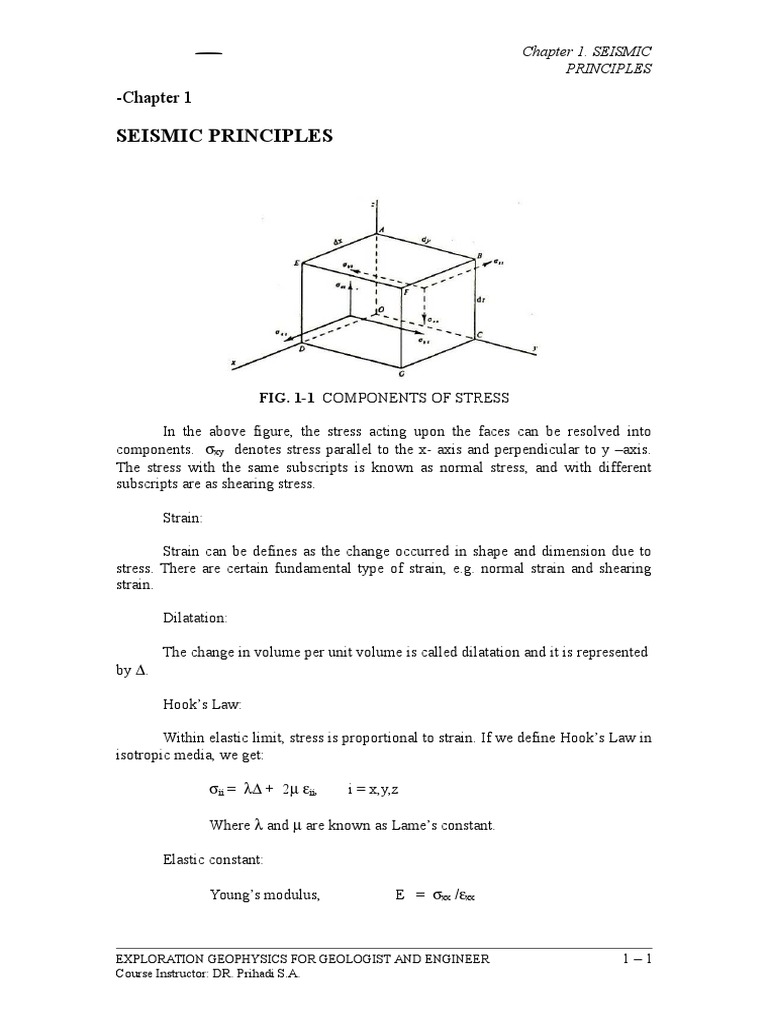 Engch 1 - Seismic Principles | PDF | Waves | Reflection Seismology