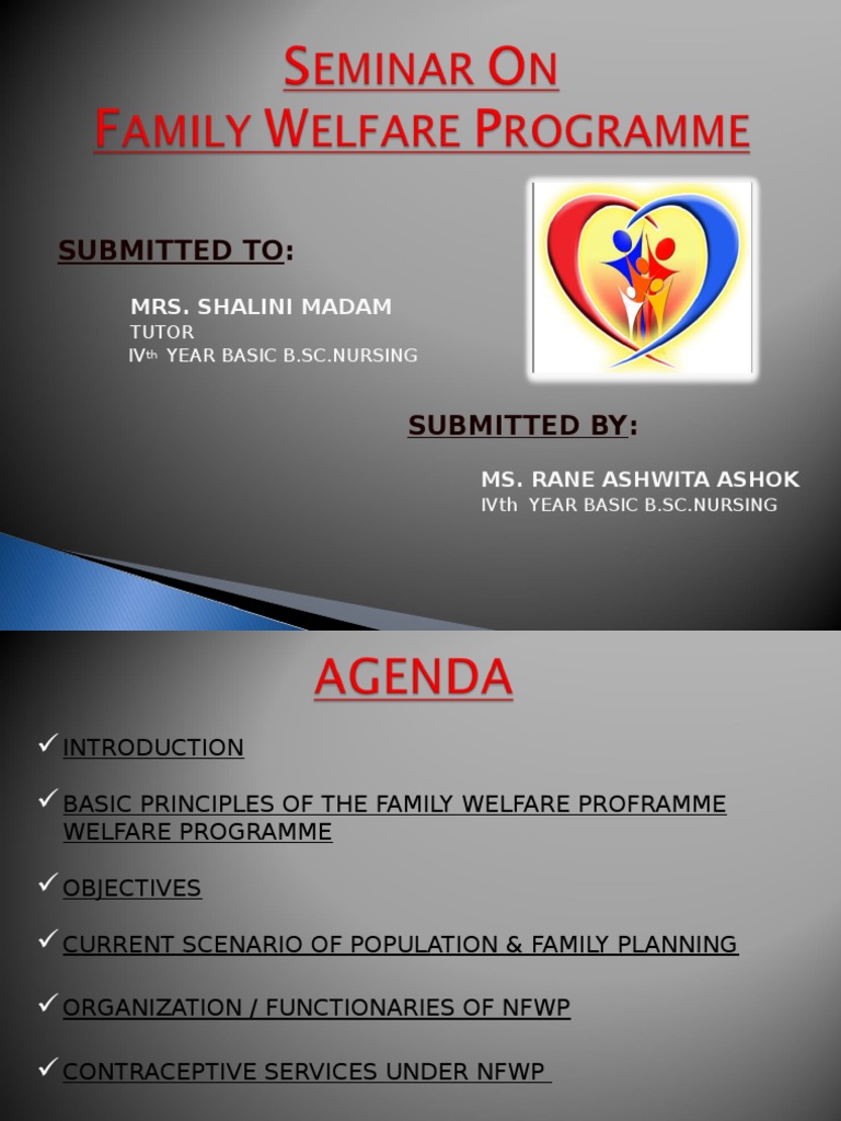 Family Welfare Programme | PDF | Family Planning | Total Fertility Rate