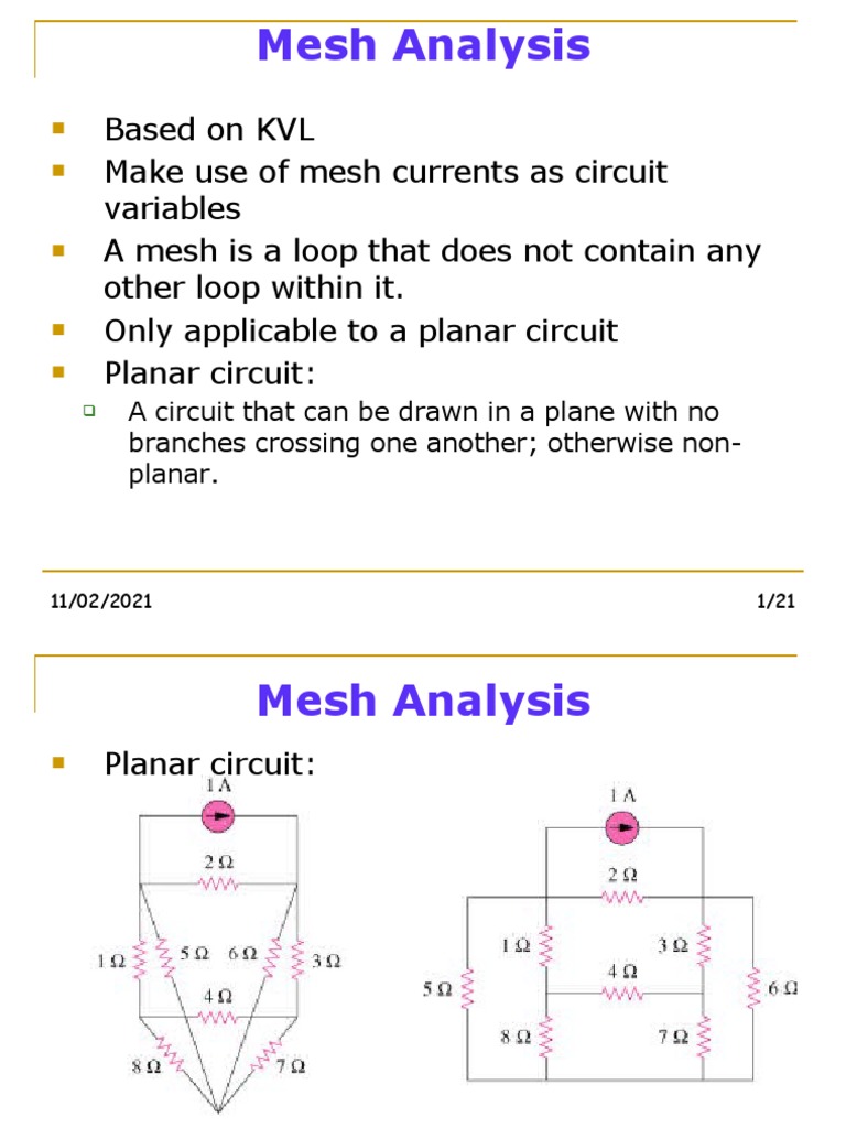 Mesh Analysis | Computer Engineering | Electronics | Free 30-day Trial ...