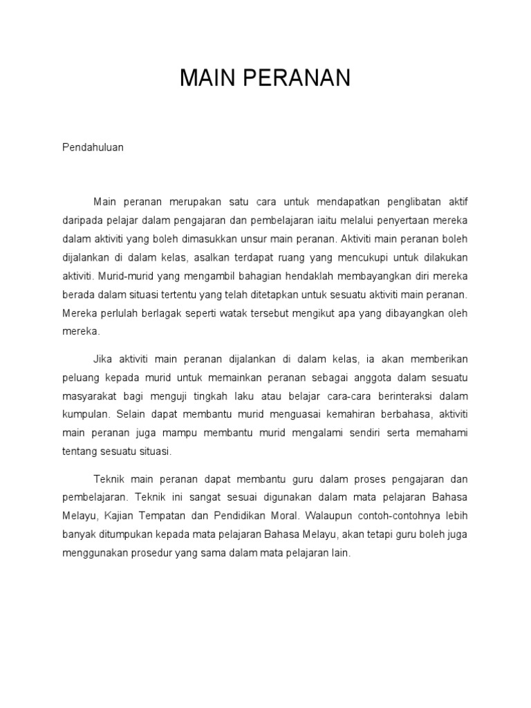 Teknik Main Peranan - Pendidikan Kesihatan (Muka 2) | PDF