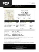 Ola Cabs Receipt | PDF | Invoice | Public Finance