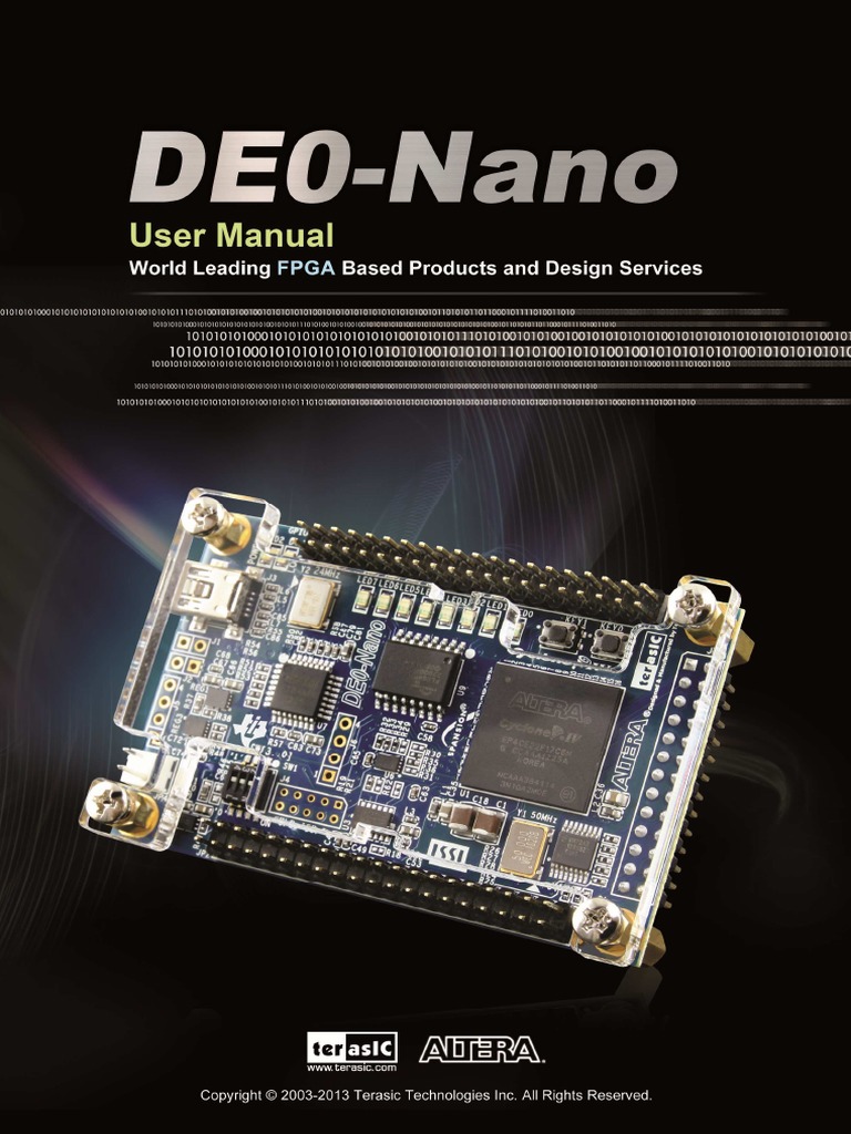 DE0_Nano_User_Manual_v1.9.pdf | Field Programmable Gate Array | Hardware Description Language