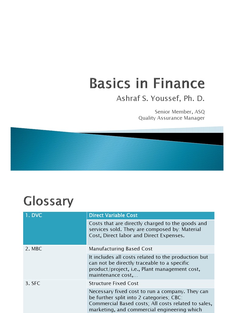 Basics in Finance | PDF | Expense | Equity (Finance)