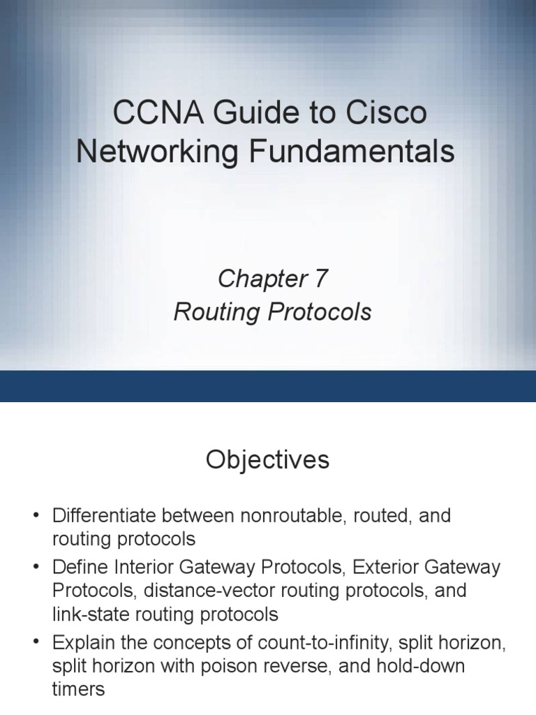 CCNA Guide To Cisco Networking Fundamentals: Routing Protocols | PDF ...