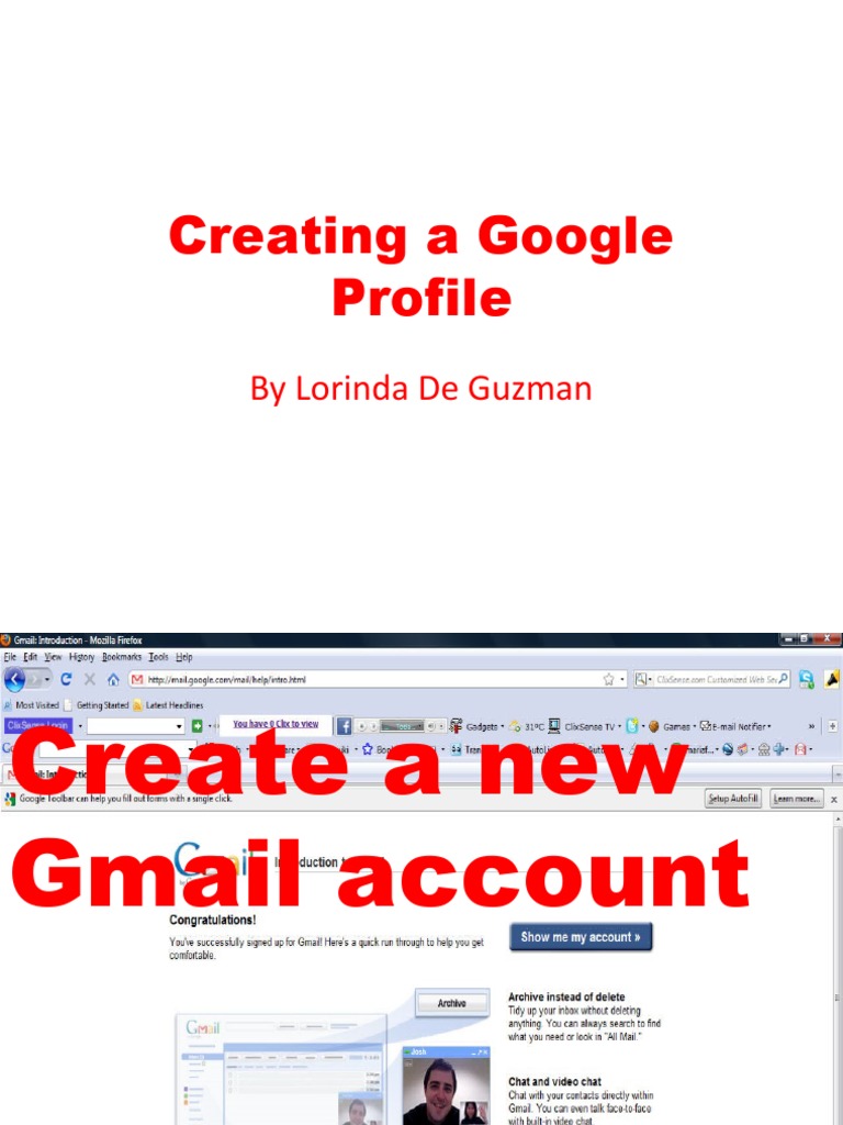 Creating A Google Profile | PDF