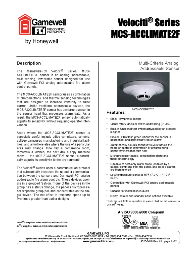 9020-0618 MCS Multi-Criteria Sensor | PDF | Sensor | Electrical Wiring