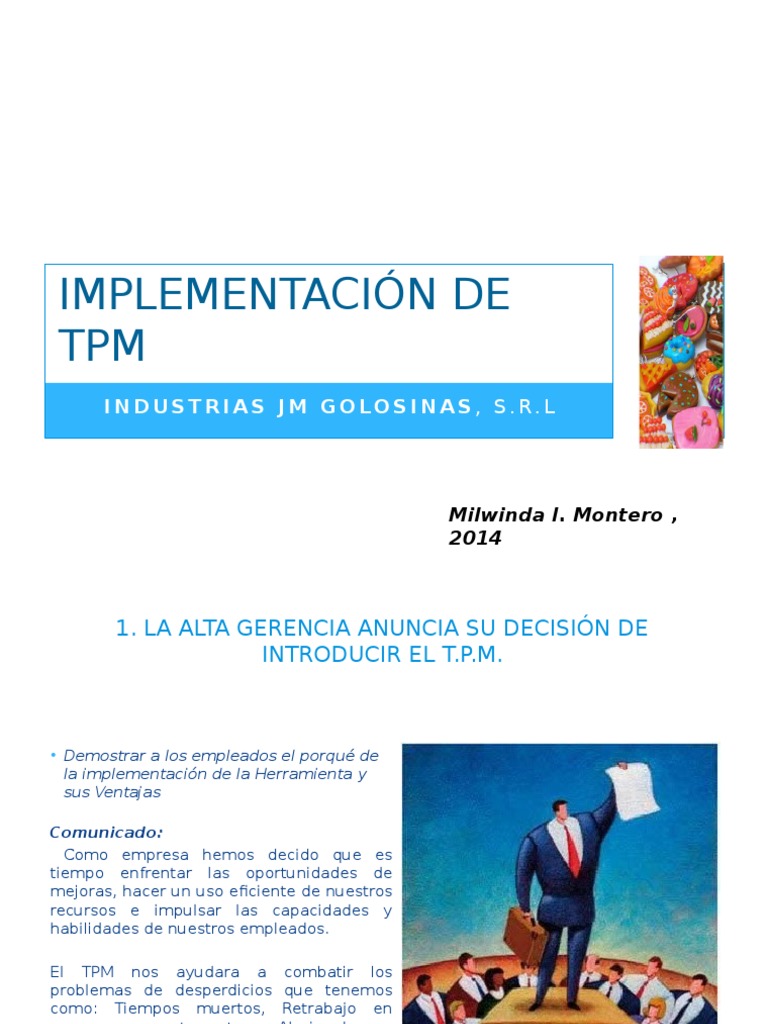 Implementación de TPM | PDF | Business | Fabricación e ingeniería