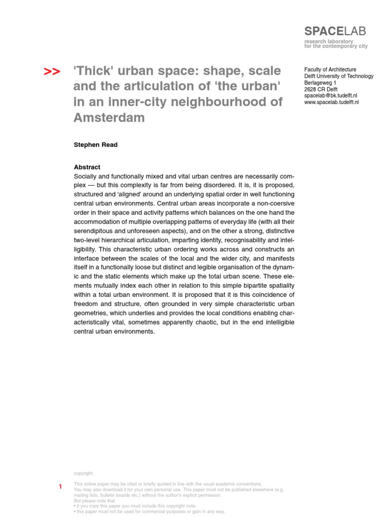 Thick Space | PDF | Space | Regression Analysis