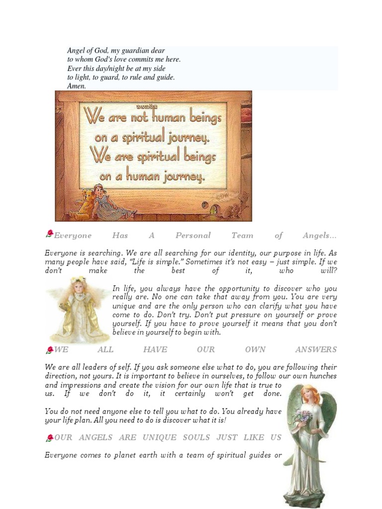 Angel of God STORY | PDF | Guardian Angel | Angel