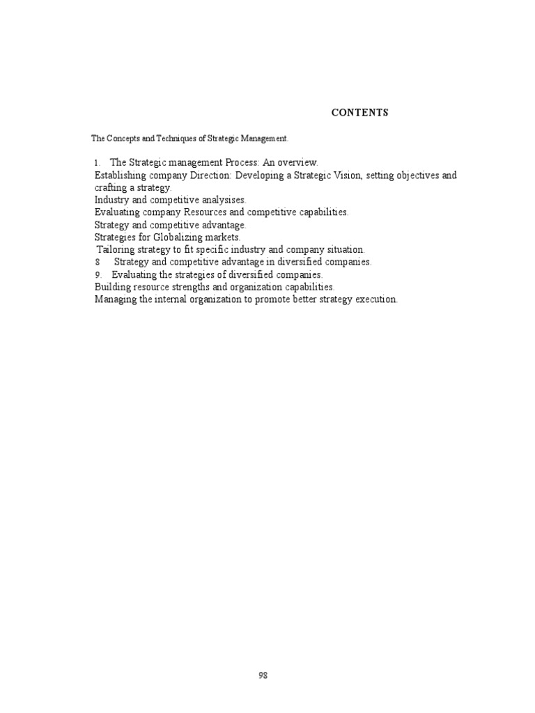 Strategic Management Module | PDF | Strategic Management | Competition